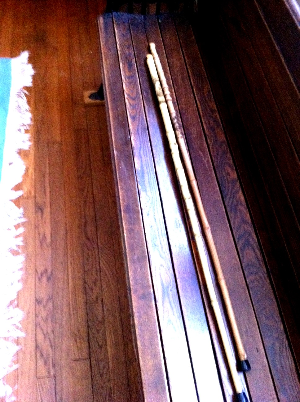 Mike Pounders Wood Carving: Bamboo Trekking Poles