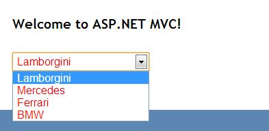 DropDownListFor Helper in MVC3 Razor | 20Fingers2Brains