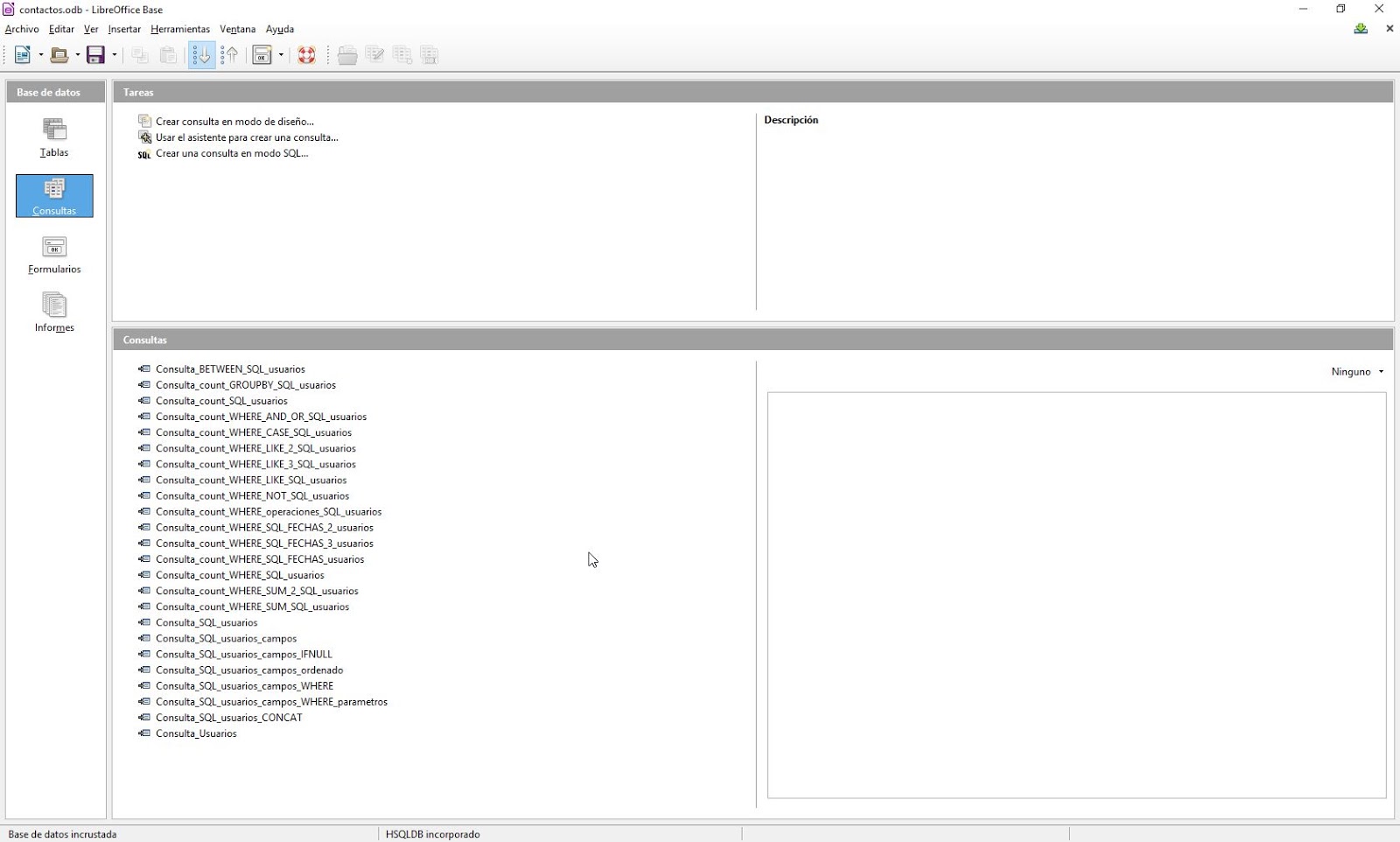 subconsultas con SQL en LibreOffice Base (XXVIII) | Programación de ...