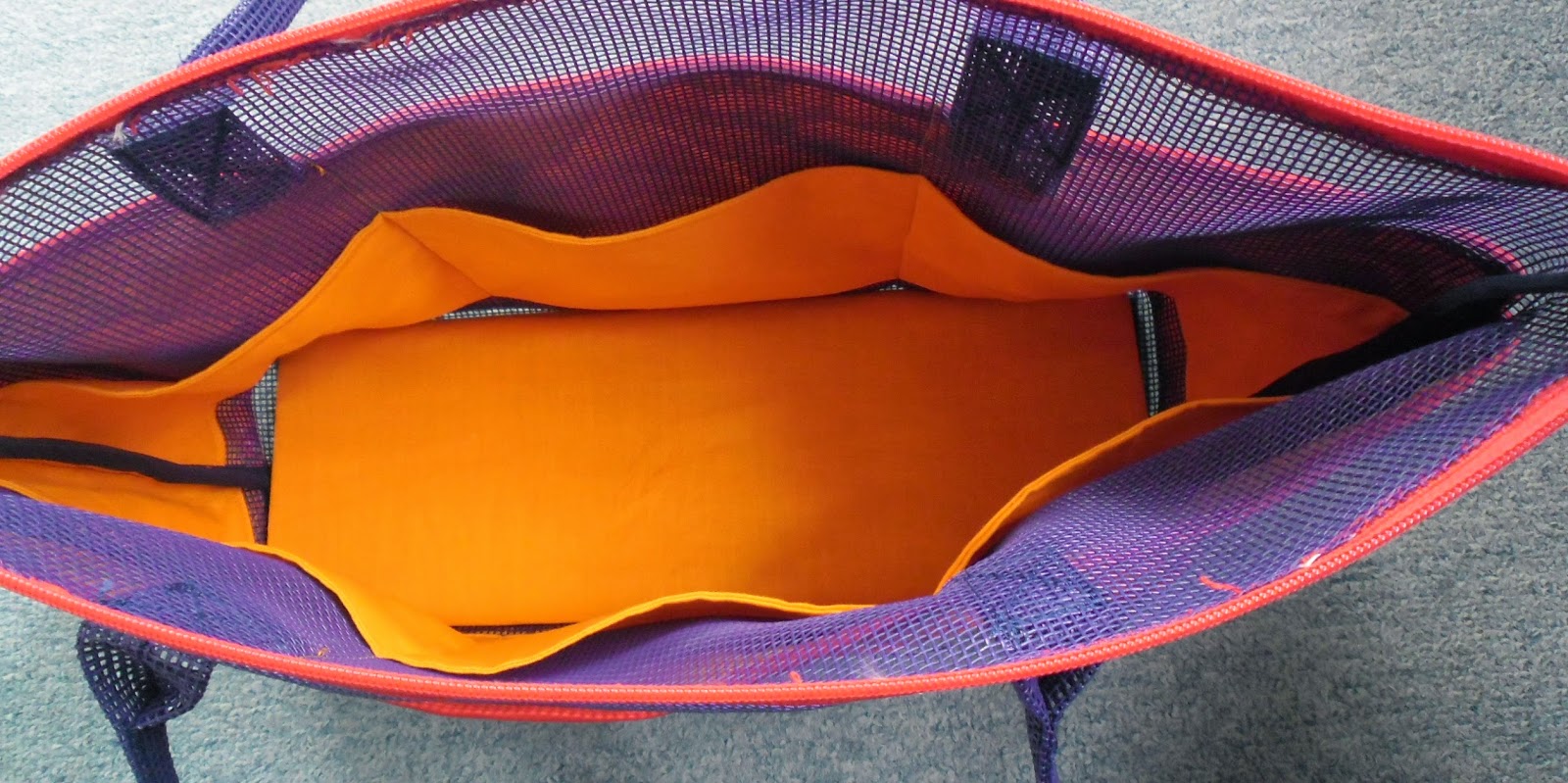 Village Books and Crafts: Vinyl Mesh Bag