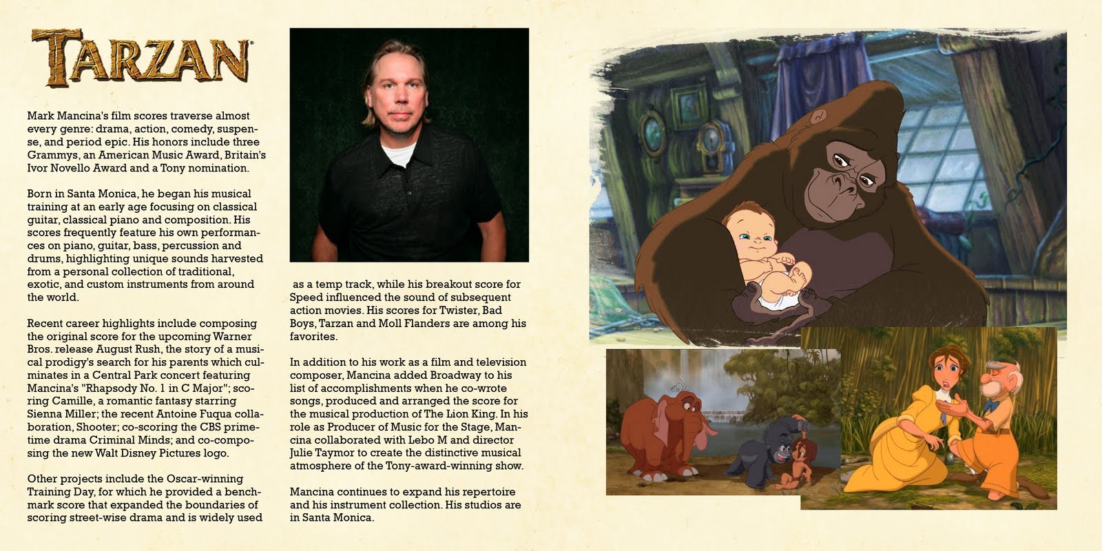 Soundtrack List Covers: Tarzan Complete (Mark Mancina)