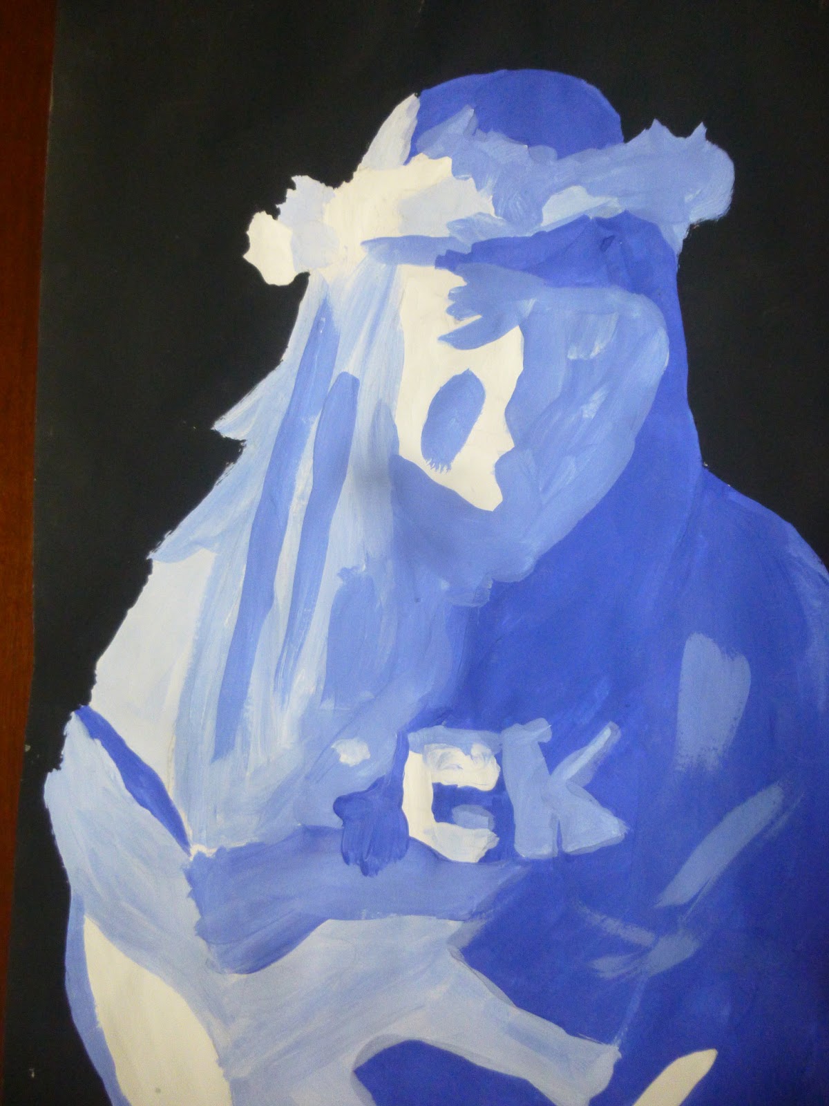 P. C. K. Art Room : Monochromatic Portraits-Sixth Grade