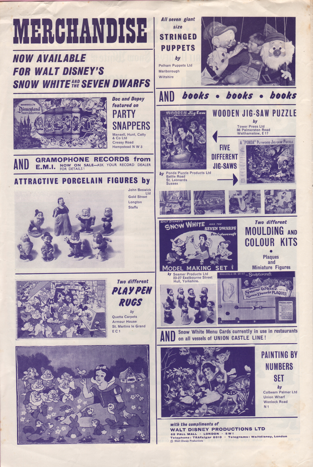 Filmic Light - Snow White Archive: 1964 UK Snow White Pressbook
