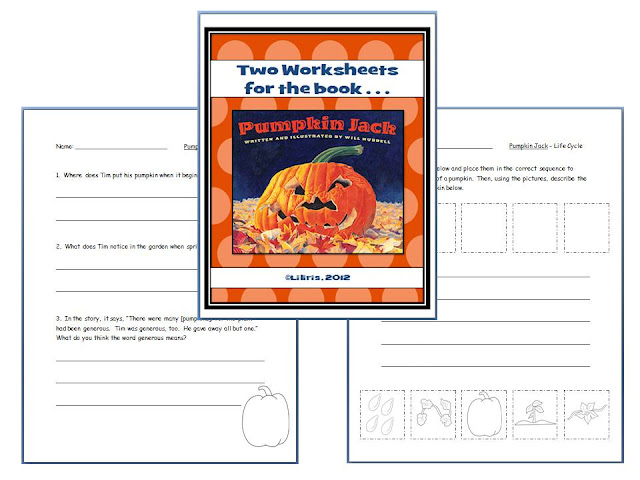 Elementary School Garden: Pumpkin Jack Freebie