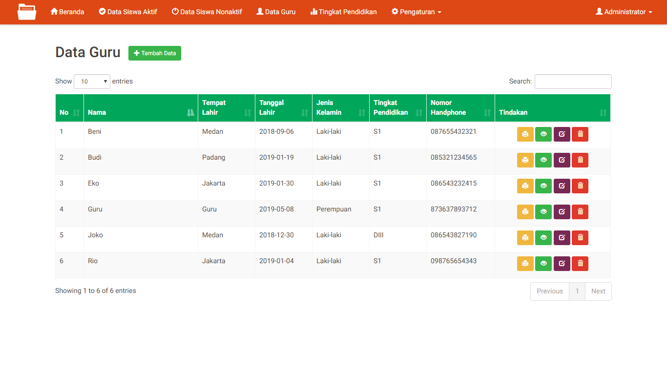 Aplikasi Arsip Data Bimbel Dan Private - SourceCodeKu.com