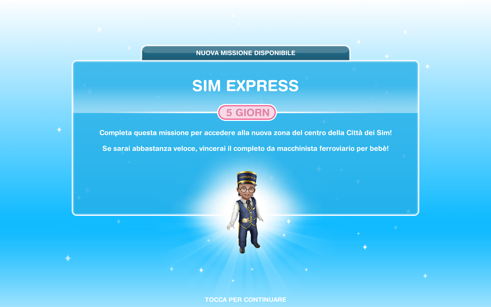 The Sims FreePlay IT: Sim express
