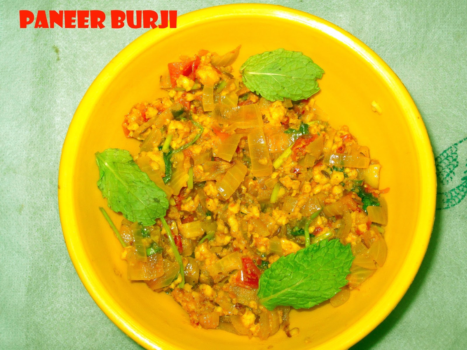 food and ice cream recipes: Paneer Burji