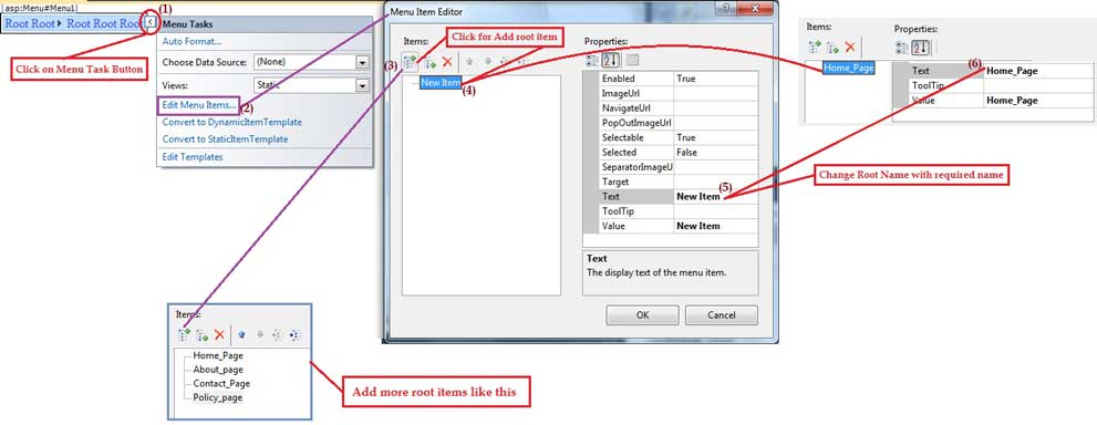 Easy Tips to Add Menu and Design Menu in ASP.net (CSS Style) - SKOTechLearn Tips