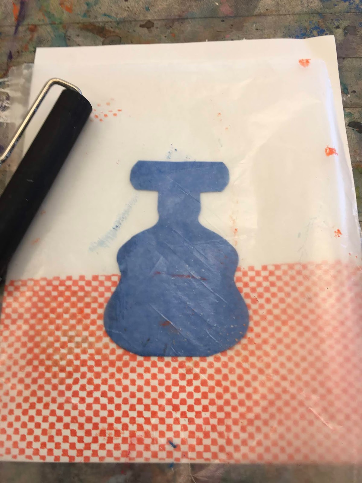 Art Room Blog: Printmaking a Fern Vase...