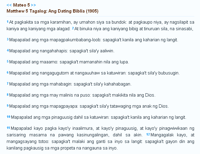Tinubos: Ang Mapapalad (The Beatitudes): Panimula