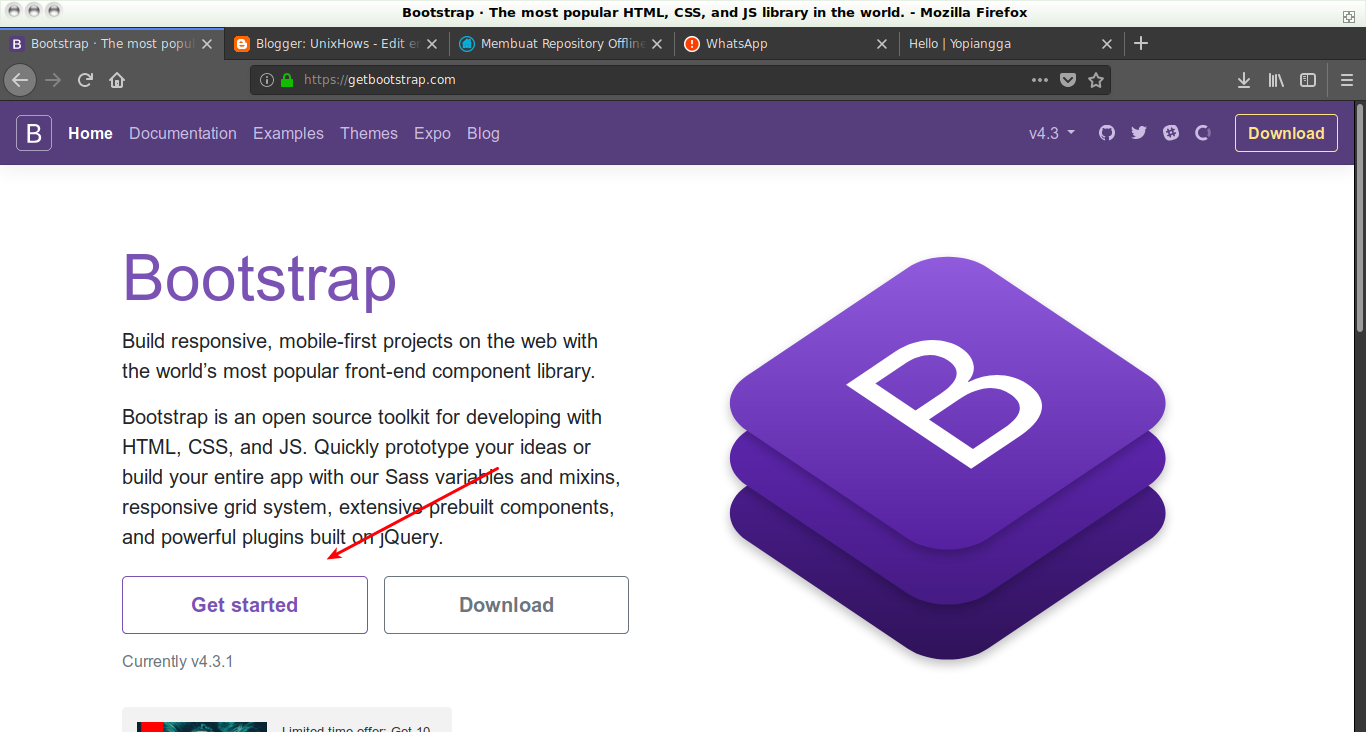 Belajar Membuat Website dengan Bootstrap 4 #1 | Starter Template | UnixHows