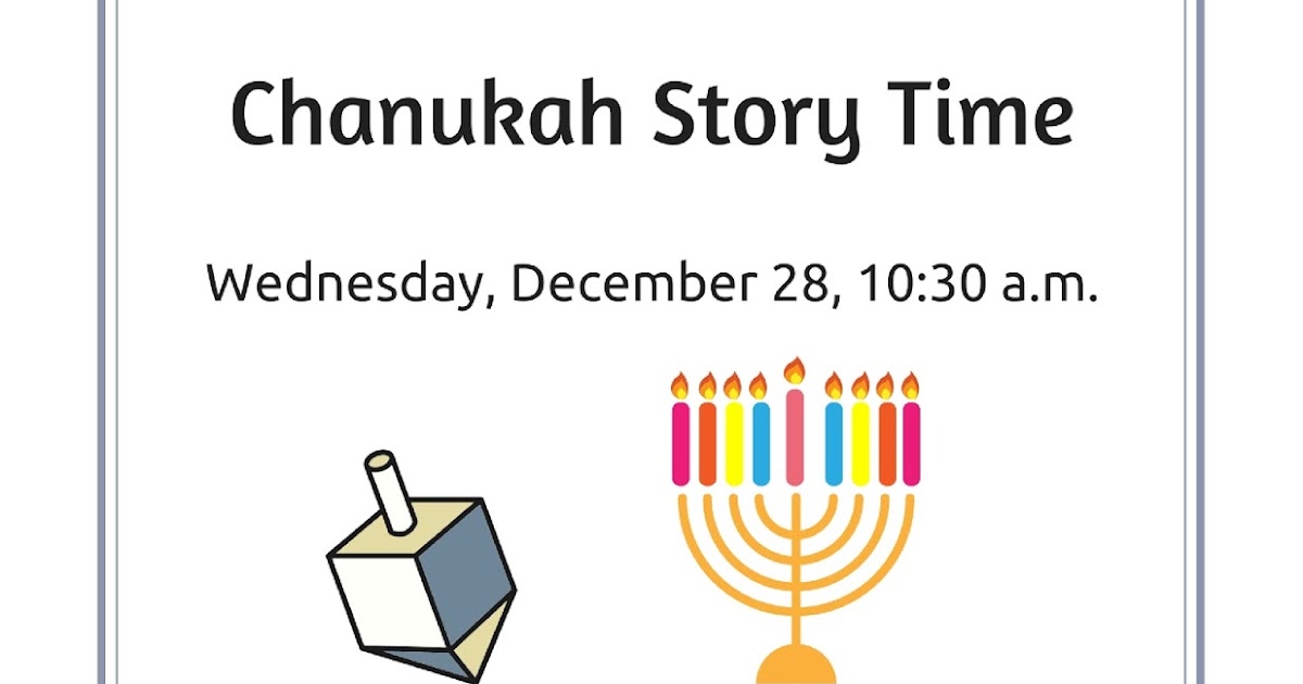 Franklin Matters: Franklin Library: Chanukah Story Time - Dec 28 - 10:30 AM