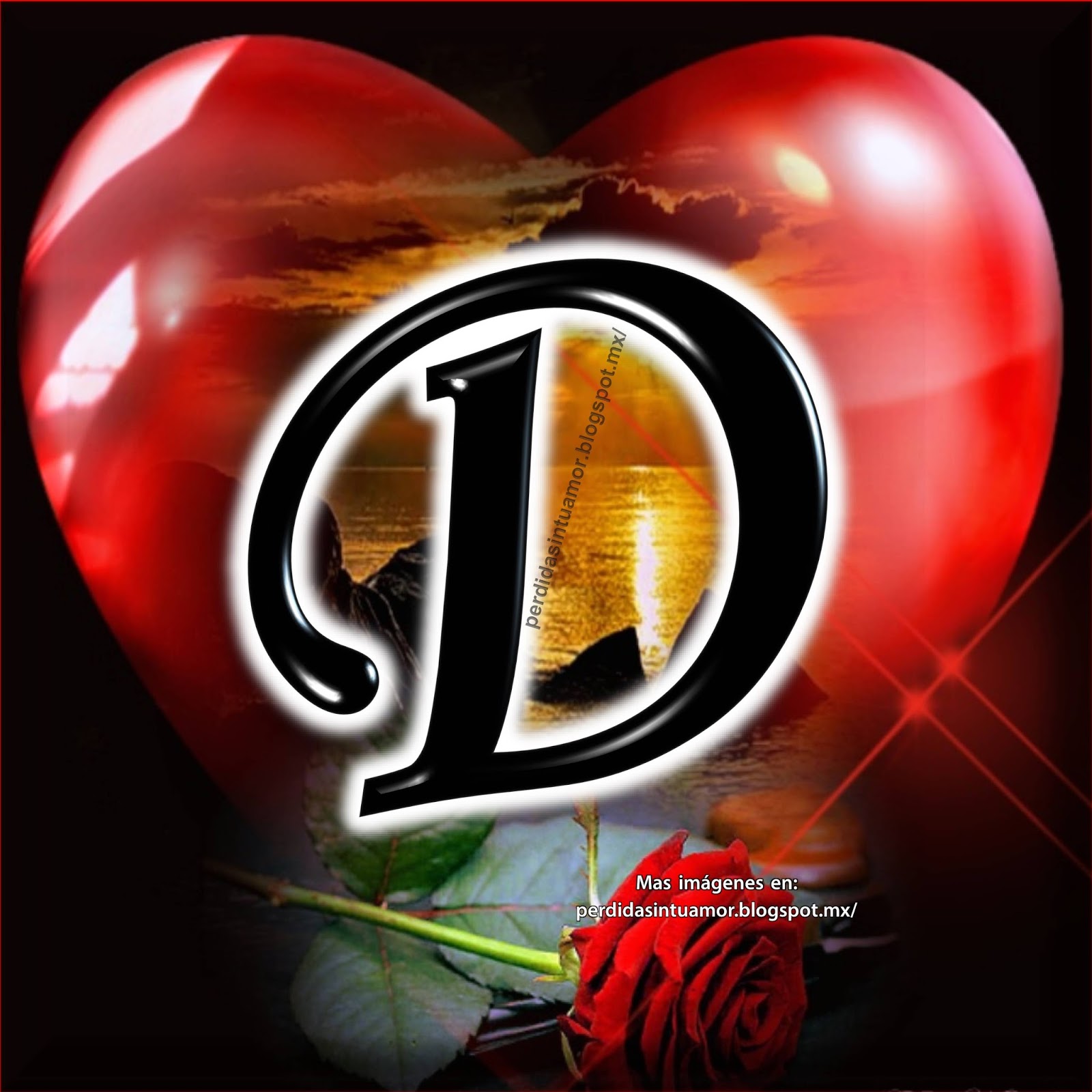 INICIALES Y NOMBRES PARA TI: HERMOSO CORAZÓN CON TU INICIAL