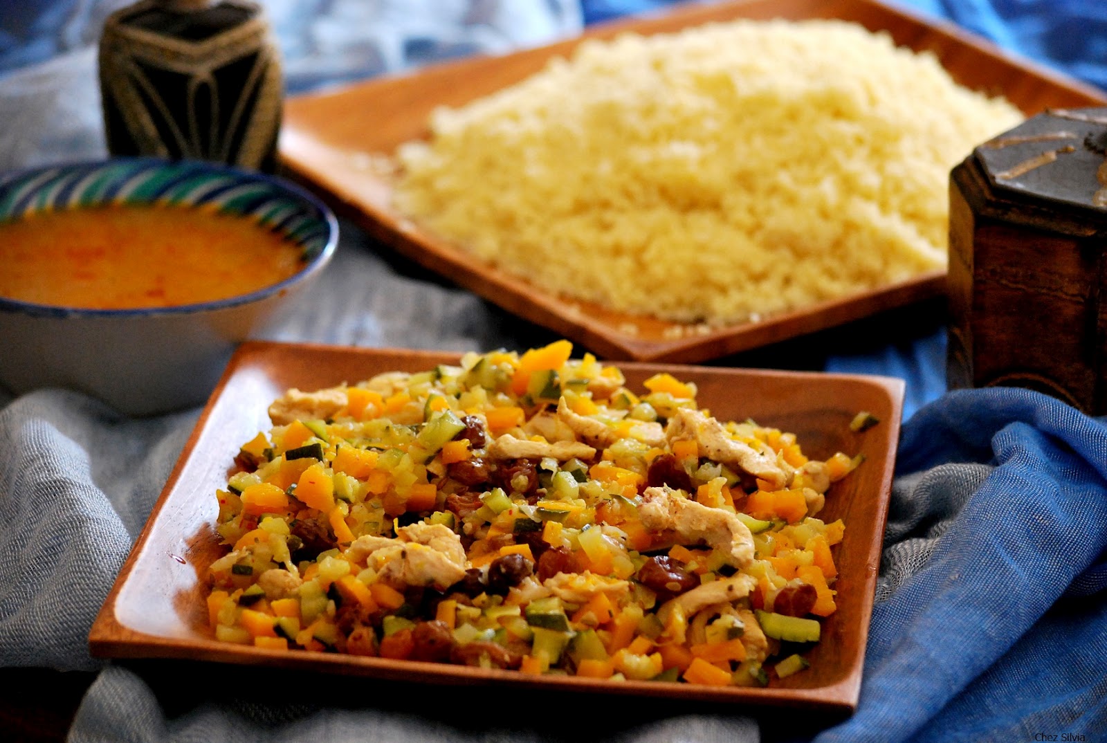 Cous cous de pollo y verduras con especias. — Chez Silvia