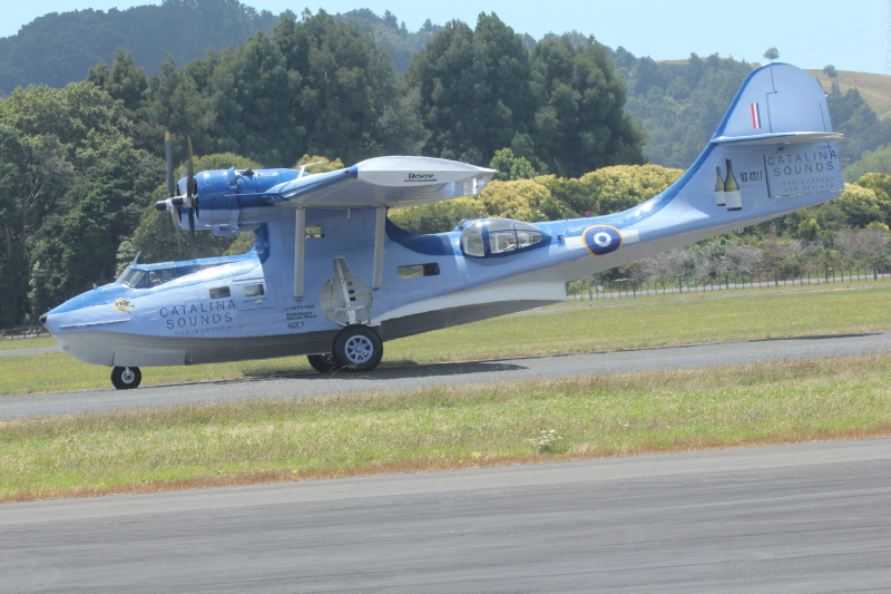 NZ Civil Aircraft: ZK-PBY with some new markings at Ardmore 29-1-17