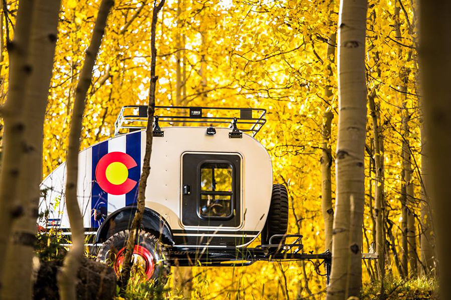 Tiny Yellow Teardrop: Featured Teardrop Trailer: Vintage Overland