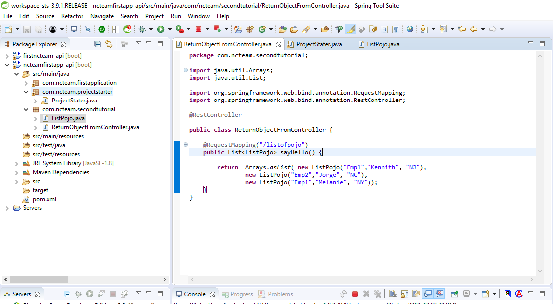 Spring Boot Tutorial 2 Returning Objects From Controller As Json Nested Code Tech Float
