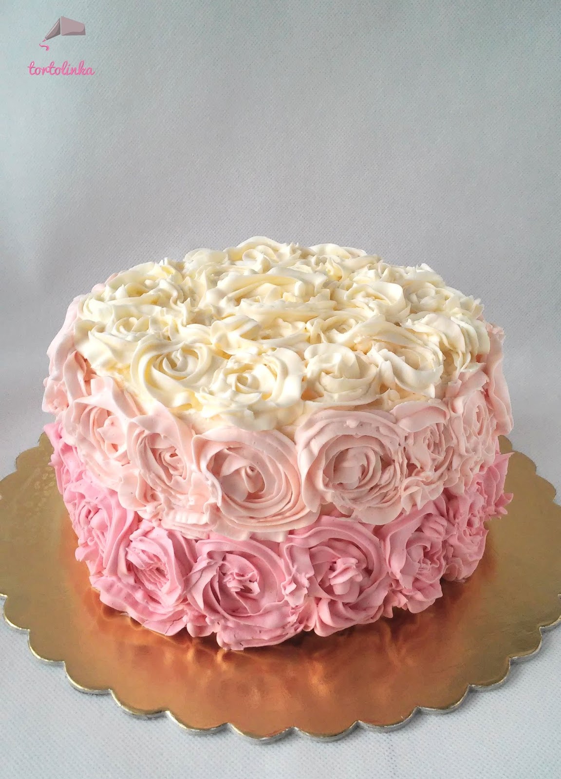 Tortolinka - torty artystyczne :): Tort różany-róże:)