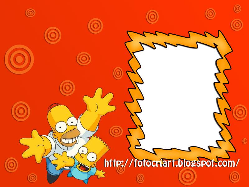 Fotocriart: Molduras dos Simpsons