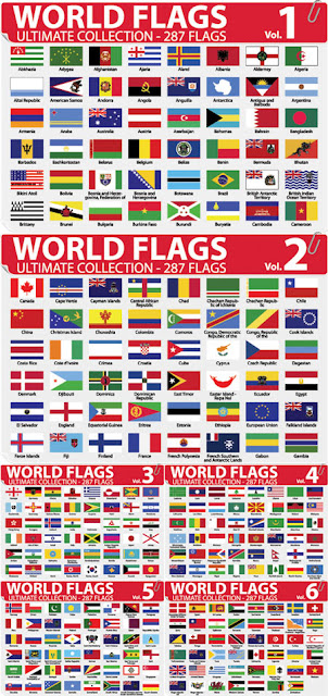 Quality Graphic Resources: World Flags - Ultimate Collection 287 Flags