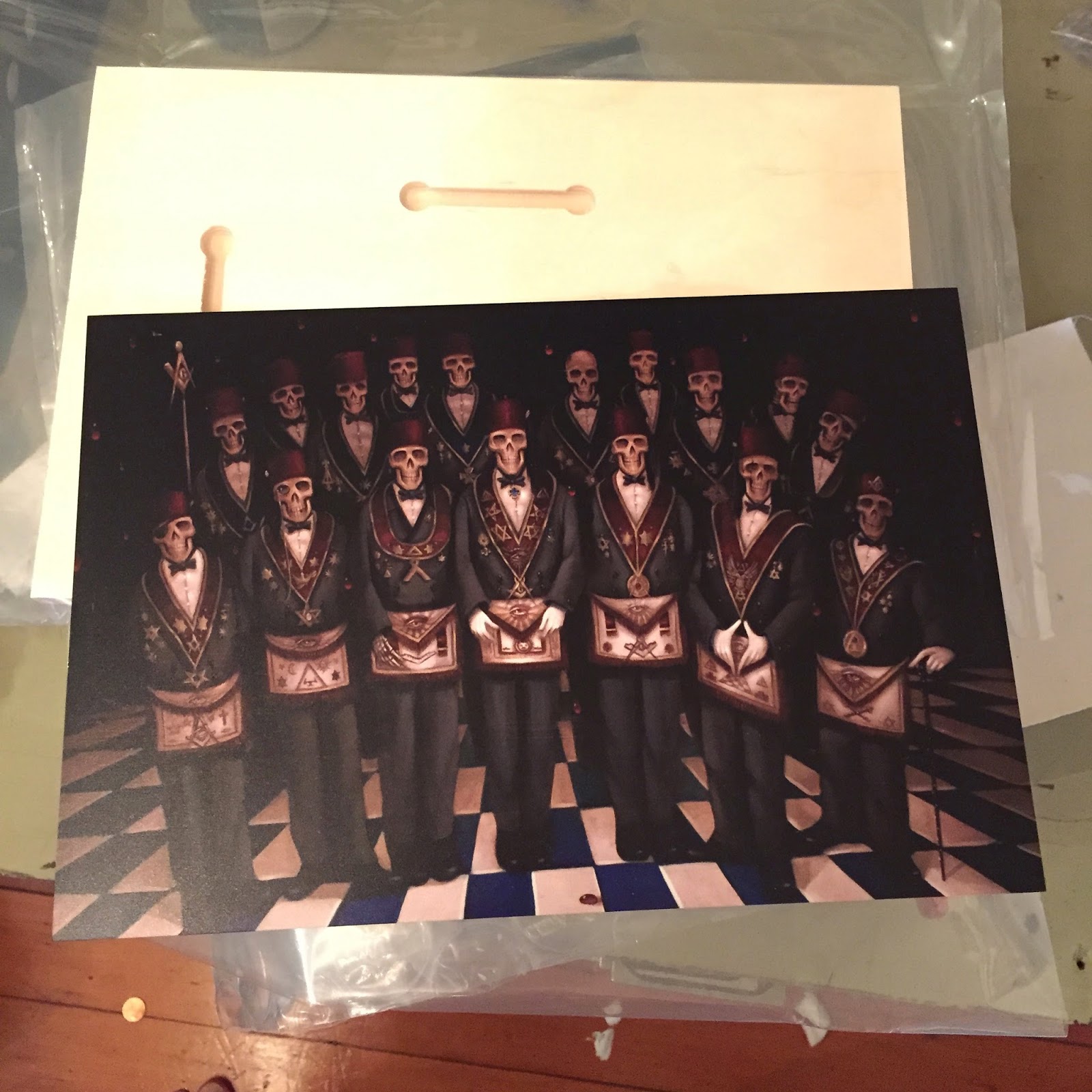 INSIDE THE ROCK POSTER FRAME BLOG: Steven Daily Disorder Print On Wood