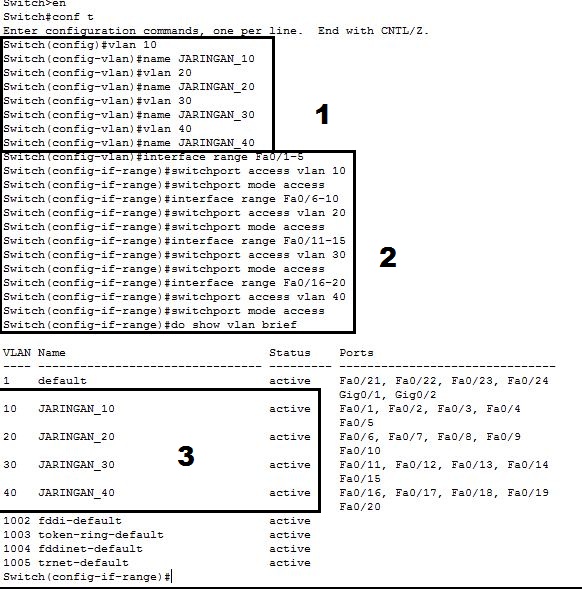 Melakukan Konfigurasi VLAN Dengan Switch Menggunakan Packet Tracer