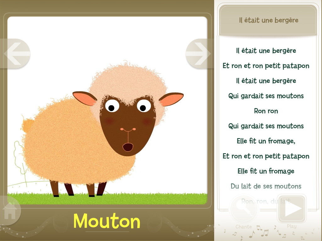 Baby appli : comptines à la ferme