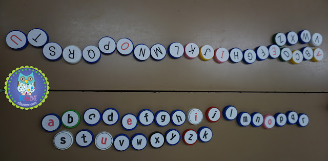 KM Classroom: FREE Bottle Cap Alphabet