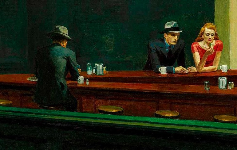Edward Hopper Nighthawks Doctor Who