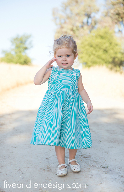 5 and 10 designs-piping dress