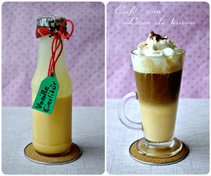 Sopa de Sopa : Café con licor de huevo (bebida con alcohol)