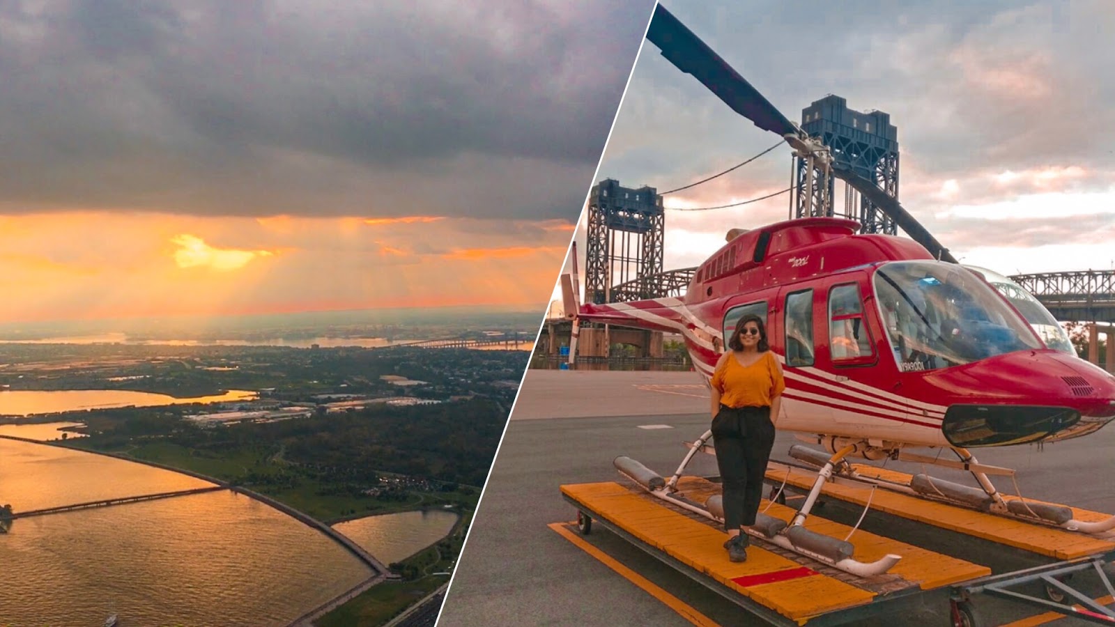 Chopper ride over NYC