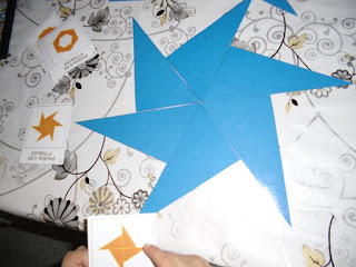 Trasteando en casa: Estrellas de triángulos.
