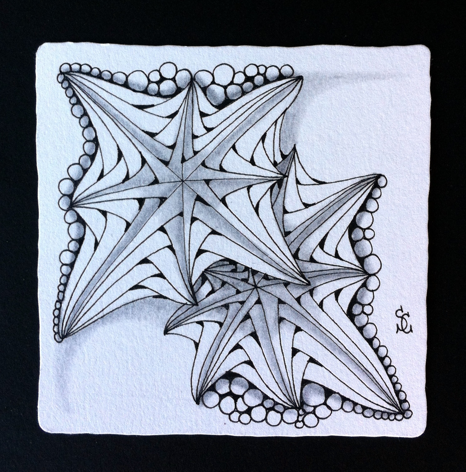 Tangled Ink Art : Square One: Purely Zentangle
