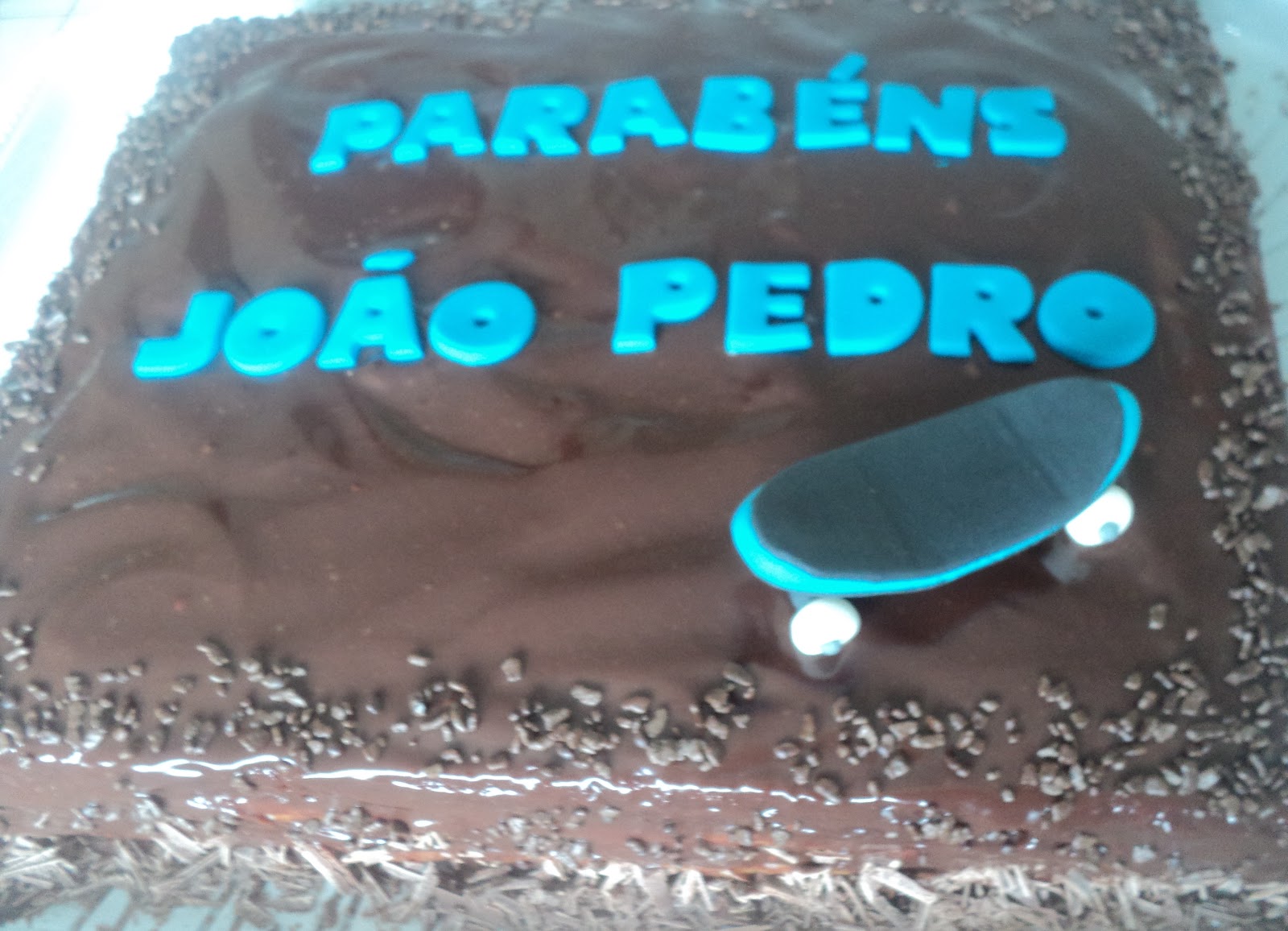 Kalanguinho Rosa: Bolo skate