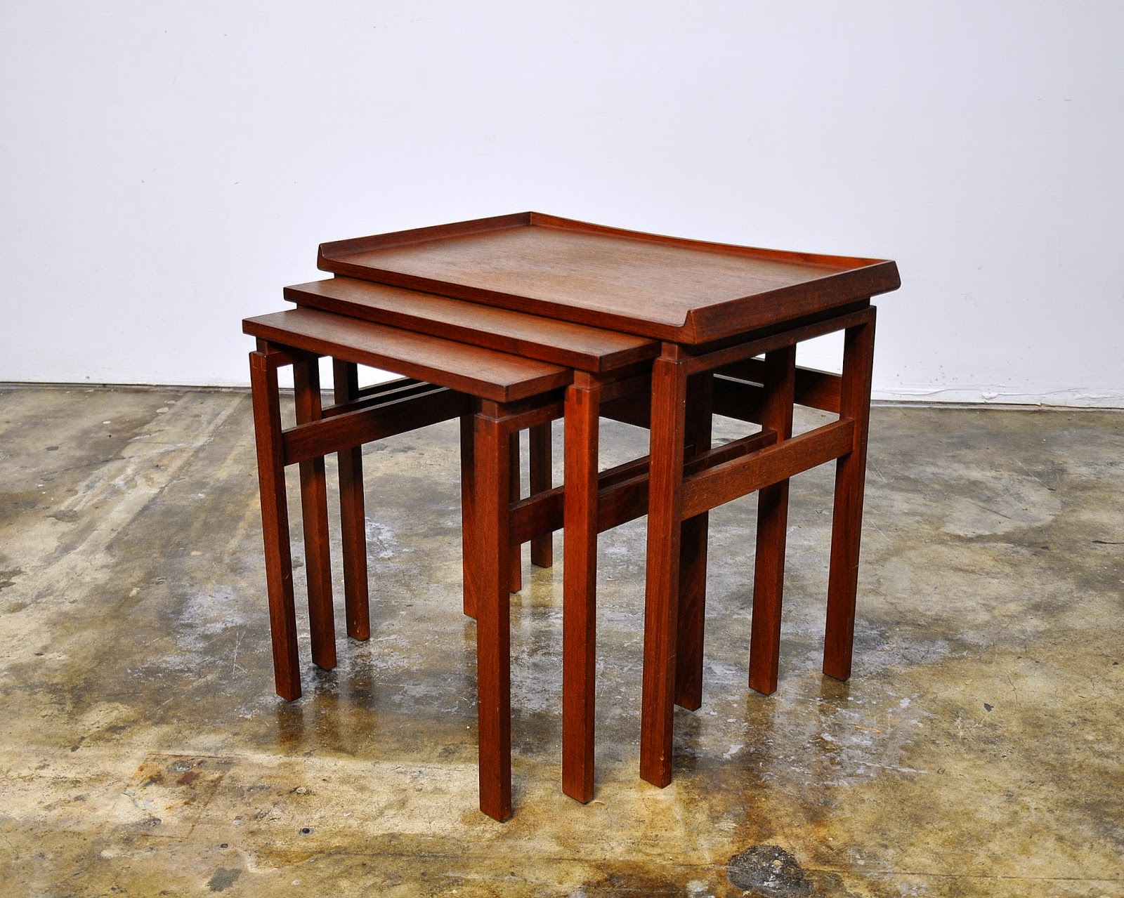 SELECT MODERN: Danish Modern Teak Nesting Tables