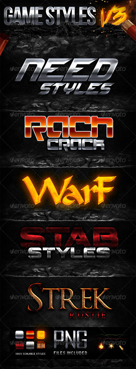 Quality Graphic Resources: GraphicRiver - Game Styles V3