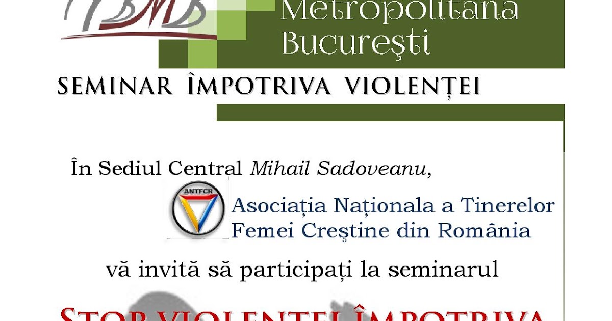 Seminarul „Stop violentei impotriva femeilor si fetelor” - ANTFCR ...