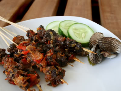 Sate/Satay Kerang Scallop Satay Unique Food Of Surabaya East Java ...
