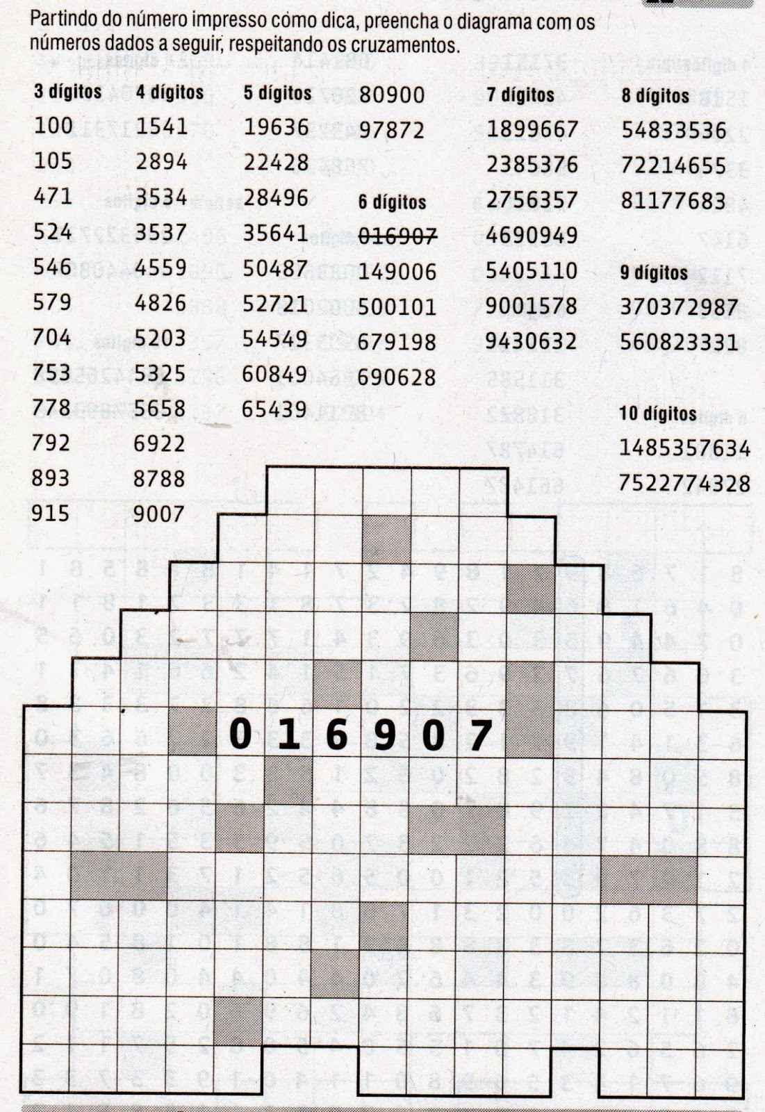 Escala 2112: NUMEROX um exercício divertido
