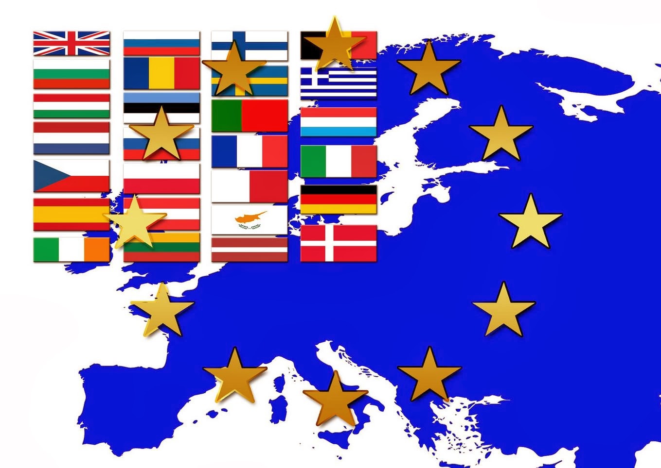 Ilmaisia kuvituskuvia: EU lippu