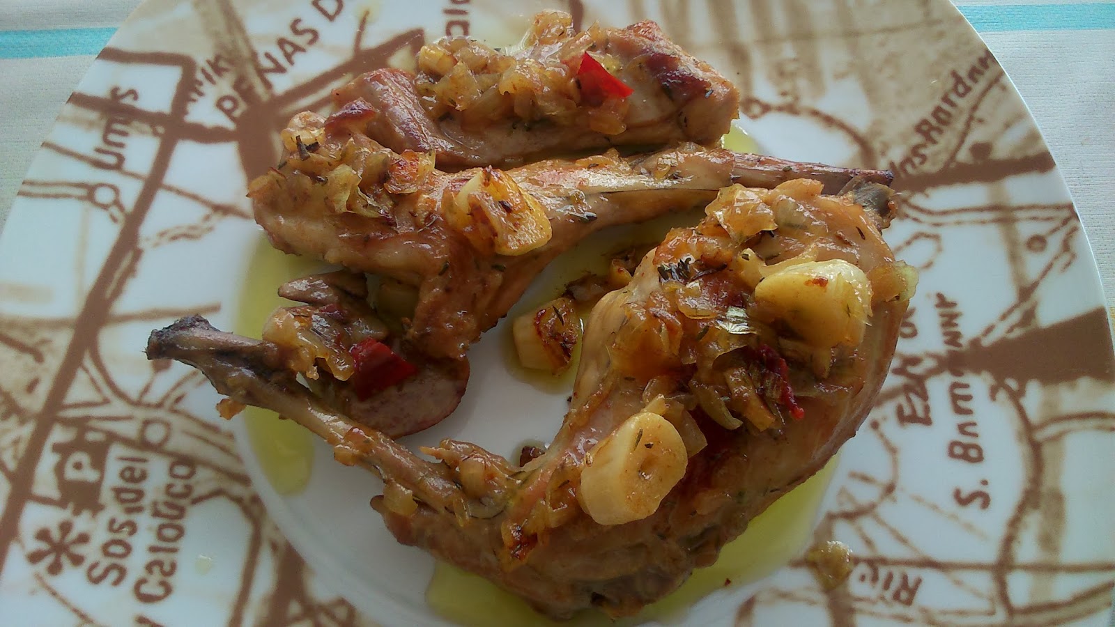 Recetas a Mi Gusto: Conejo al ajillo