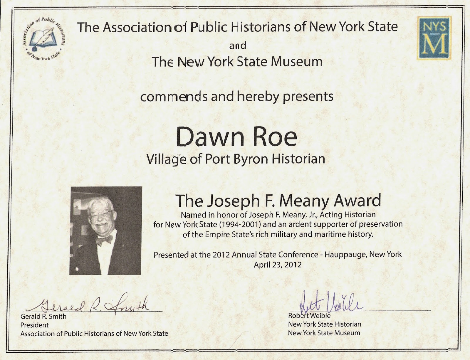 Port Byron's History Corner: Military Recognition