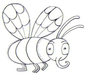 29+ Sketsa Gambar Lebah