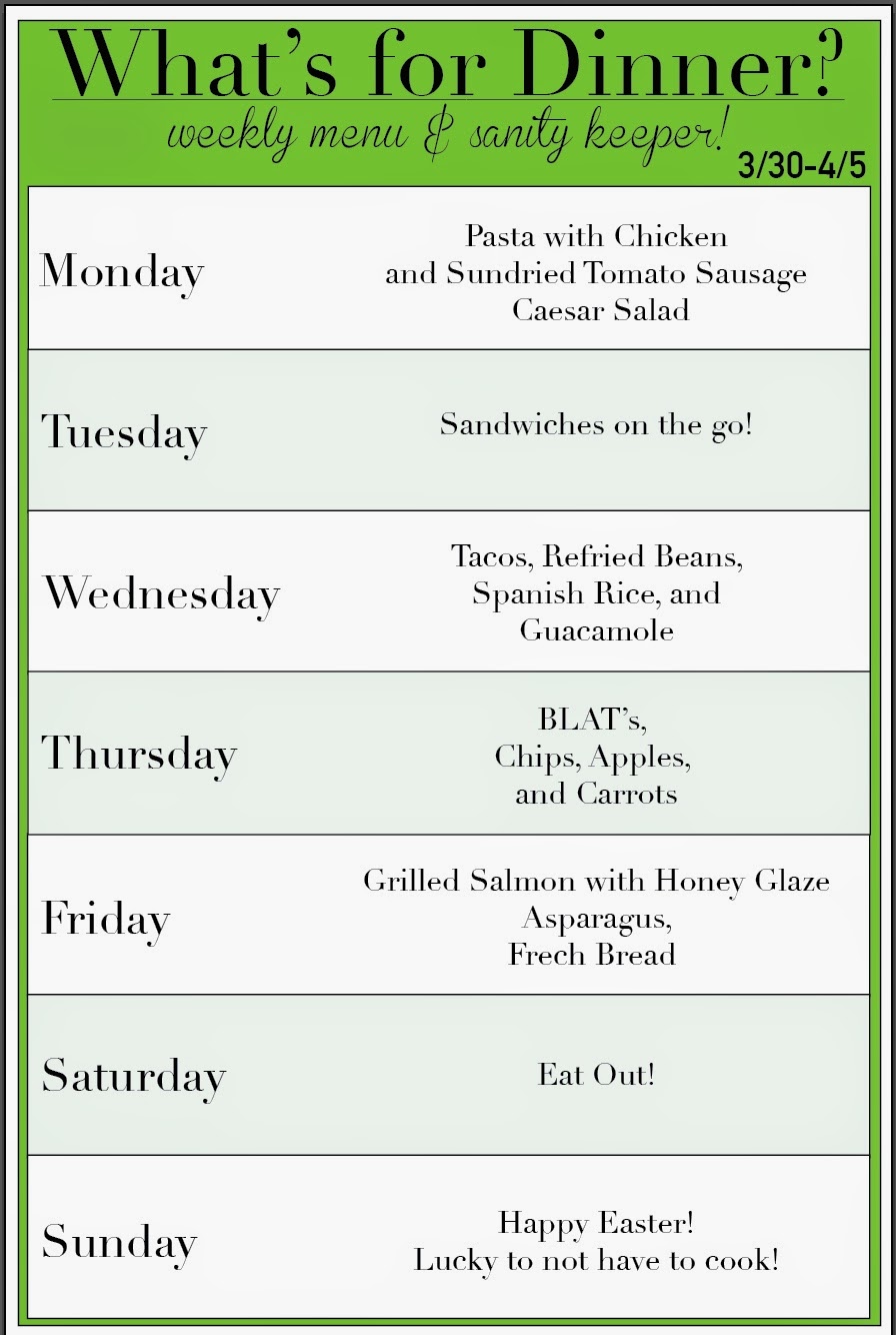 Weekly Dinner Menu 3 30 4 5 Week 1 Charisa Darling weekly-dinner-menu-3-30-4-5-week-1-charisa-darling