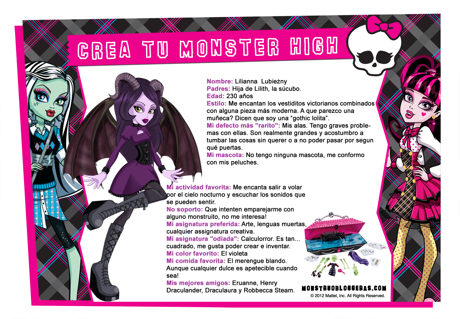 Chismosa Inmortal: Entrada para el concurso de monstruobloggeras, Crea ...