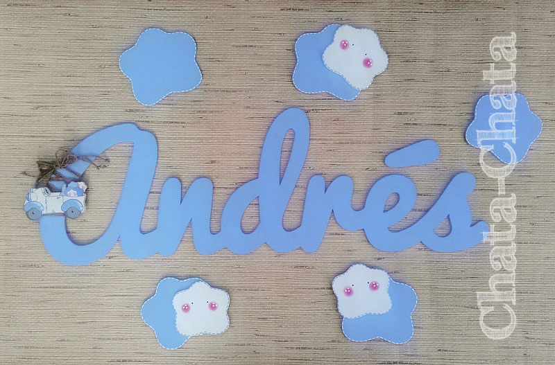 Chata-chata. Decoración infantil: LETRAS PARA "ANDRÉS"