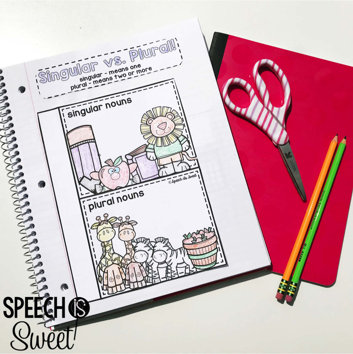 August Interactive Language Notebook - Speech is Sweet