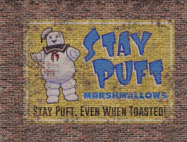 Miniature Architecture Blog: Stay Puft Ghost Sign