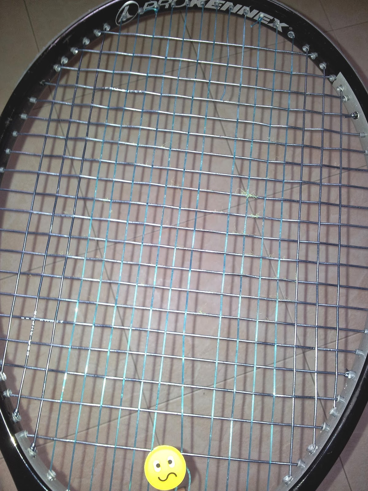 Unorthodox Stringing: Fishing Line + Syn Gut Hybrid in Black Ace 98